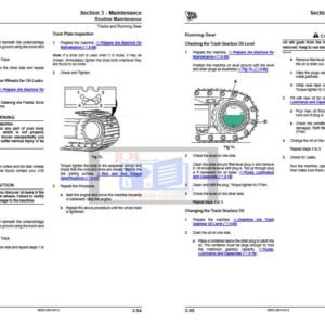JCB Excavator JS115 JS130 JS145 Service Repair Manual