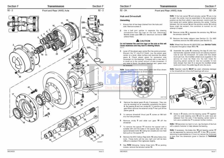 JCB Fastrac 2115, 2125, 2135, 2140, 2150 Service Repair Manual