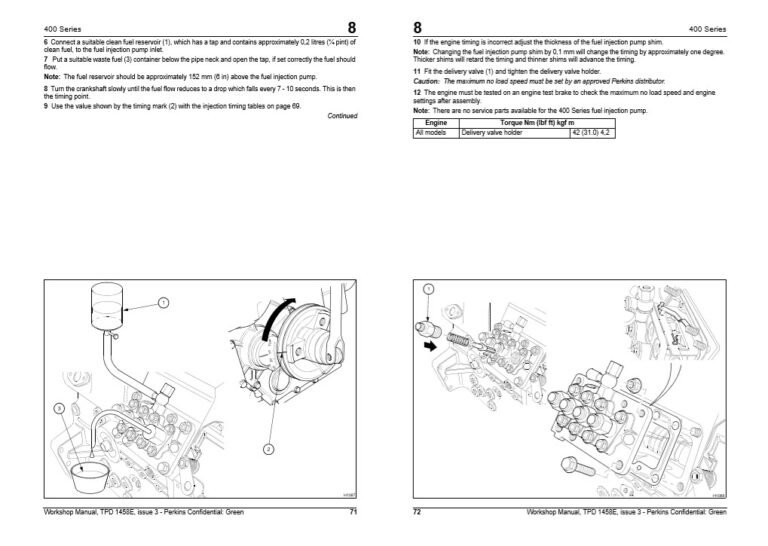 Perkins 403C-11, Perkins 403C-15, Perkins 404C-22, Perkins 404C-22T ...