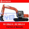 Hitachi EX 150LC-5 , EX 160LC-5 Full Set Of Manuals