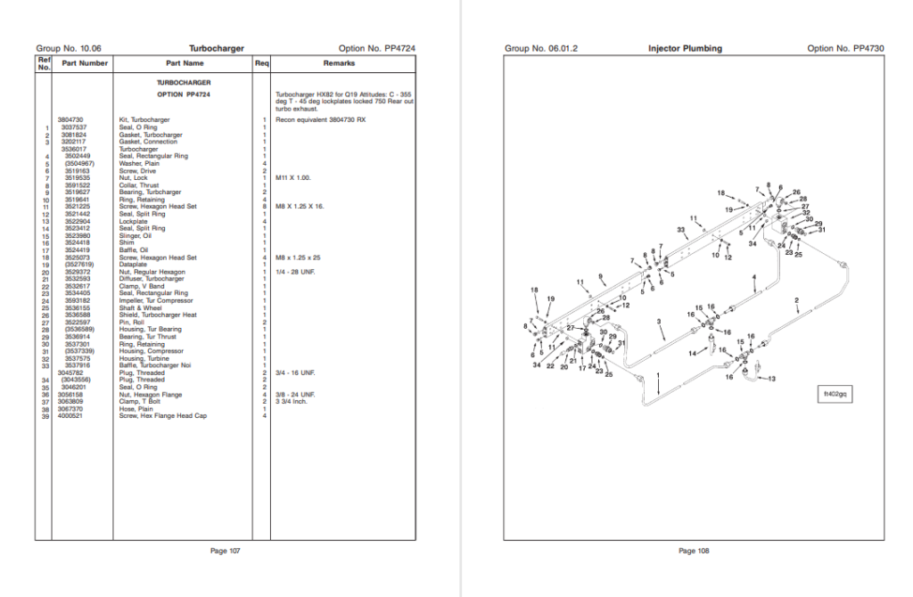 Cummins QSK 19-C700 Engine Parts Catalog