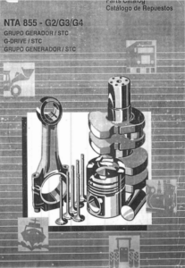 Cummins NTA855- G2, G3, G4 Engines Parts Catalog
