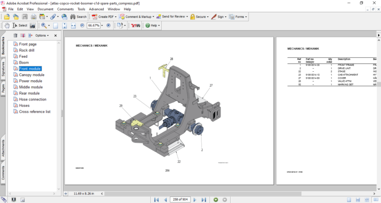 Atlas Copco Rocket Boomer S1D Spare Parts Catalogue