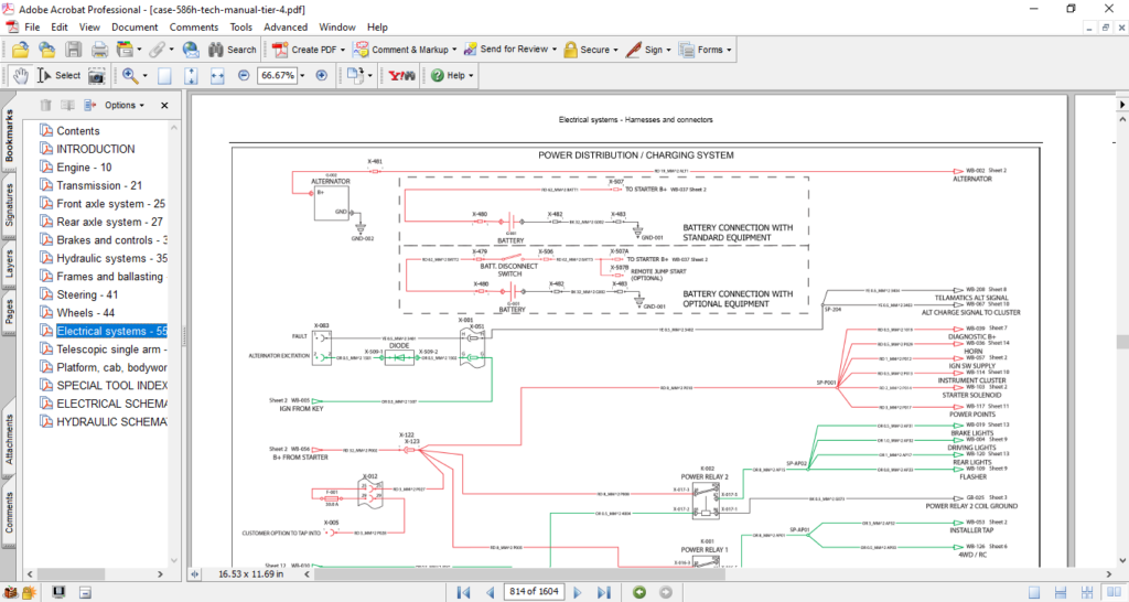 Case 586H , Case 588H Rough Terrain Forklift Service Repair Manual