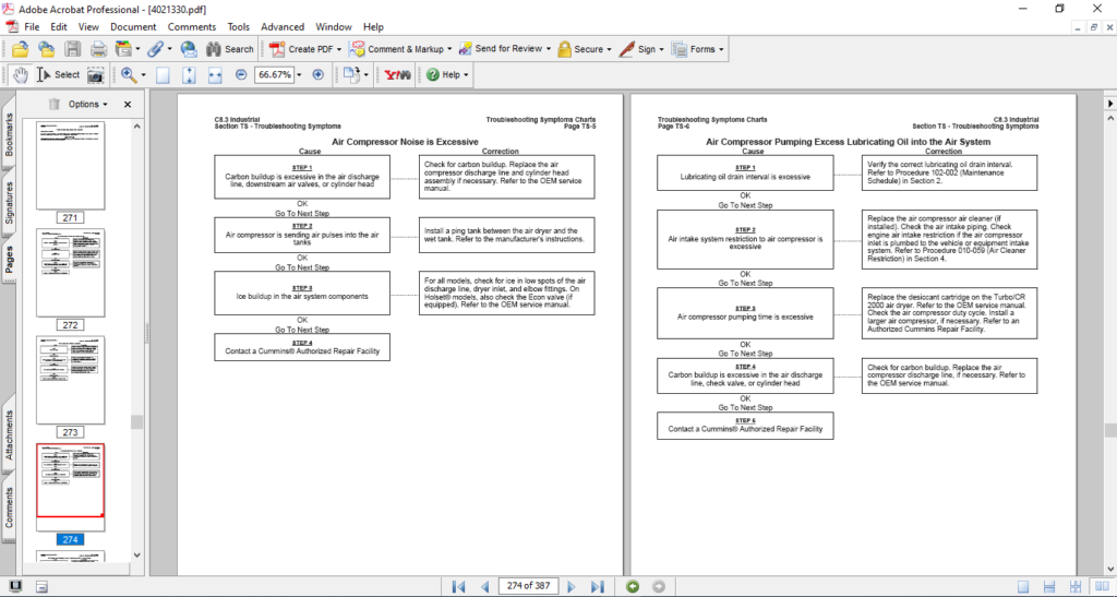 Cummins Commercial Marine And Industrial C8.3 Operation And Maintenance ...