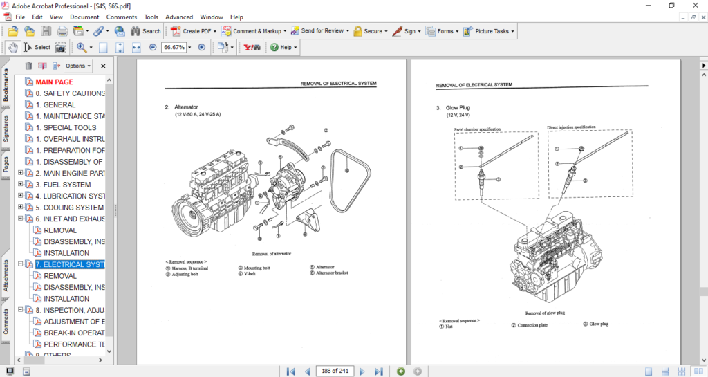Mitsubishi 4G63-32HL, 4G64-33HL Engines Service Repair Manual (Related With Hyundai Machines)