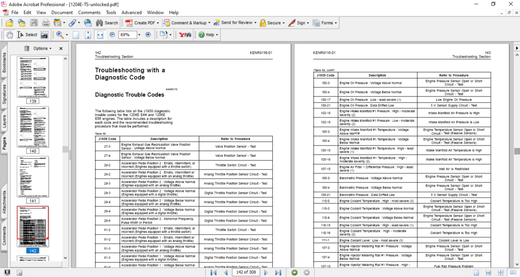 Perkins 1204E-E44TA, Perkins 1204E-E44TTA, Perkins 1206E-E66TA ...