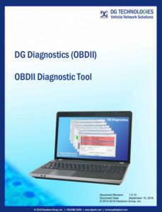 DG Technologies OBDII Diagnostic Tool Technical Manual