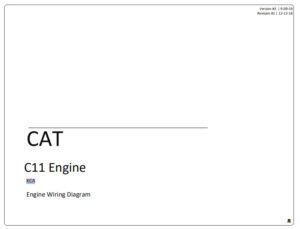 Caterpillar C11 Engine Complete Electrical Wiring Diagrams