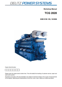 Deutz TCG 2020 V12 Engine Workshop Repair Manual
