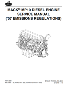 Mack MP10 Diesel Engine Service Repair Manual