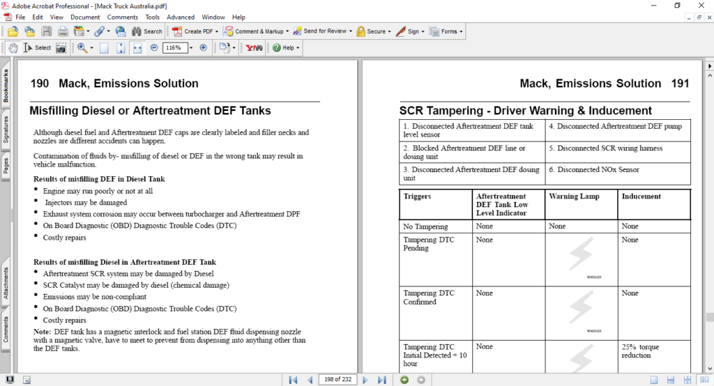 Mack Truck Australia 2010 CMM, CMH, CLX, CXX, CSM Operator's Manual