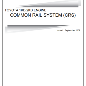Toyota 1KD And 2KD Engine COMMON RAIL SYSTEM