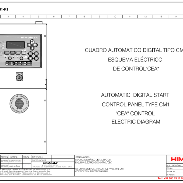 Himoinsa CEA Control Complete Electric Diagrams