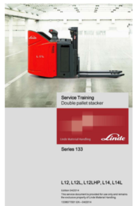 Linde L12LPH Double Pallet Stacker Service Training Manual
